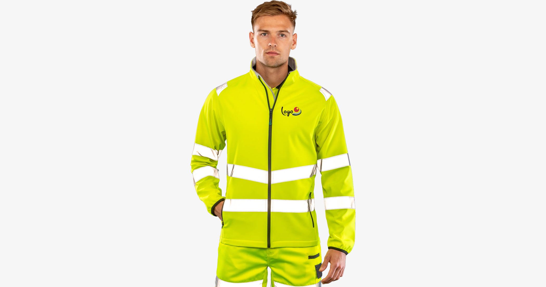 Softshell personnalisé - R505X - Recycled 2-layer printable safety ...